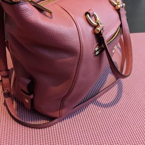 Coach | Bags | Authentic Coach Leather Bag With Care Instructions ...